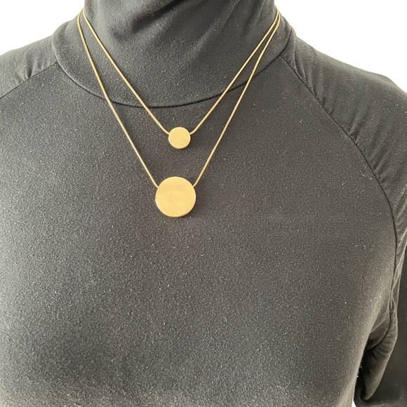 LOFT | Jewelry | Loft Gold Necklace Two Tier | Poshmark
